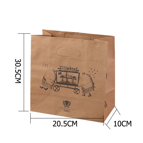 Kraft Paper Shake Bags- 8'' – Yorkn Inc