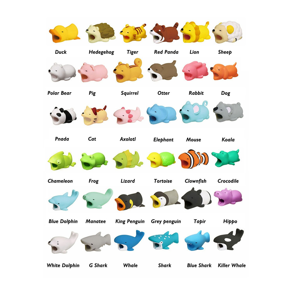 Animal Shaped Cable Bites – Yorkn Inc